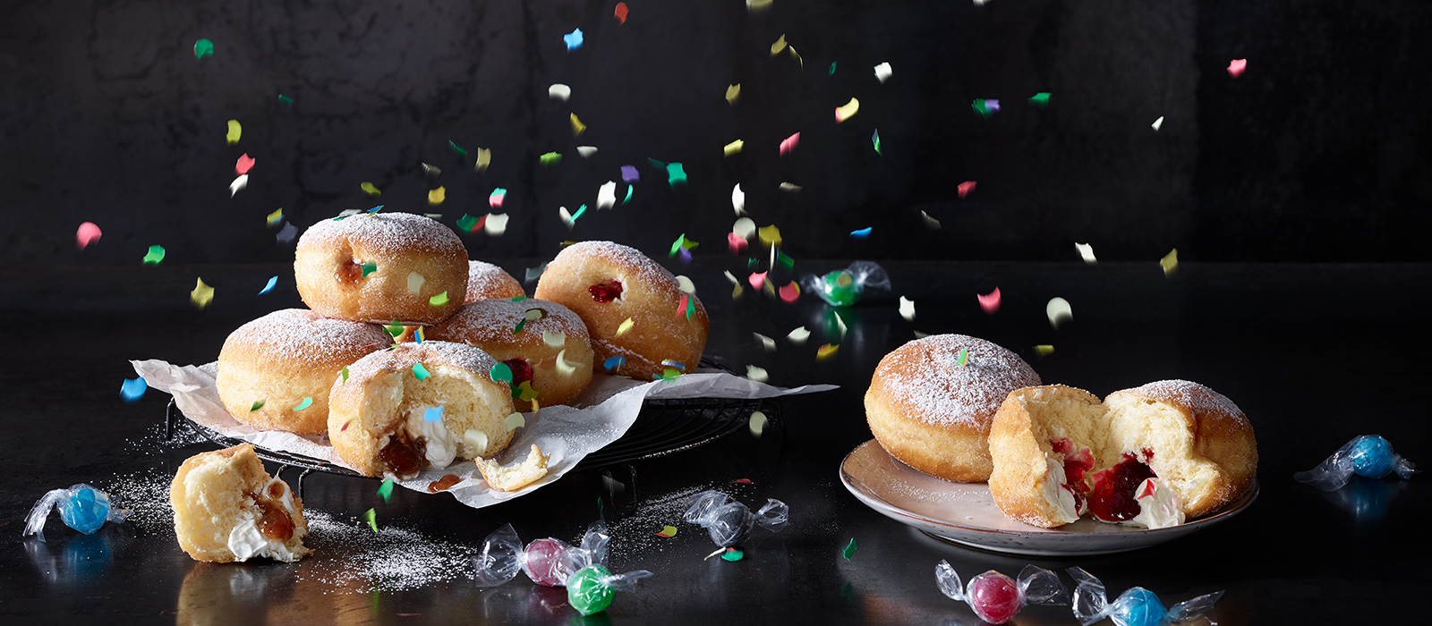 Gefüllte Krapfen