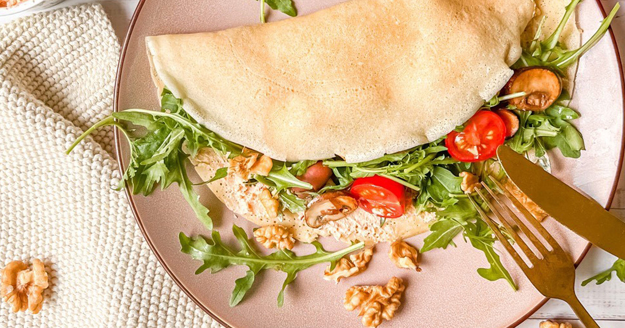 Vegane Crêpes mit BRESSO 100% PFLANZLICH